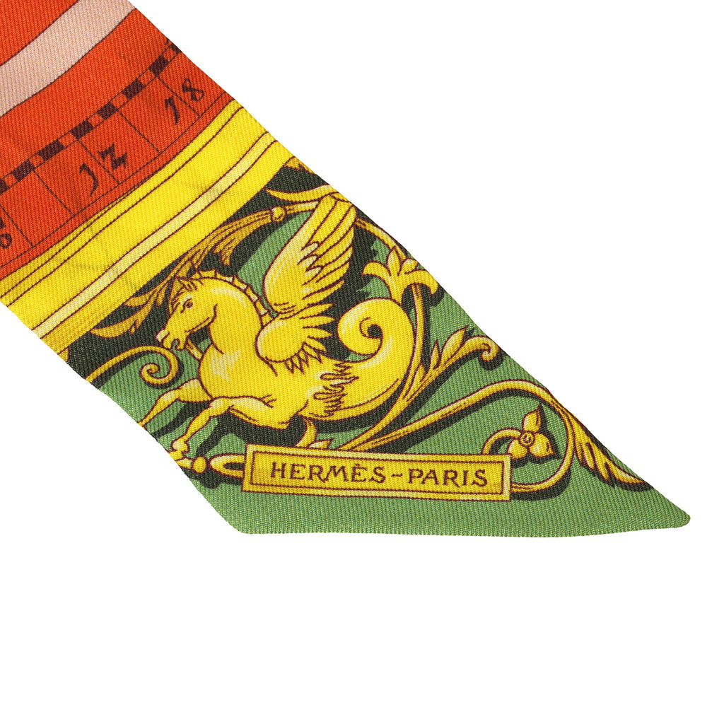 Shop Pre-Loved Hermès Sun Multicolor 100% Silk Twilly 100% Authentic ...