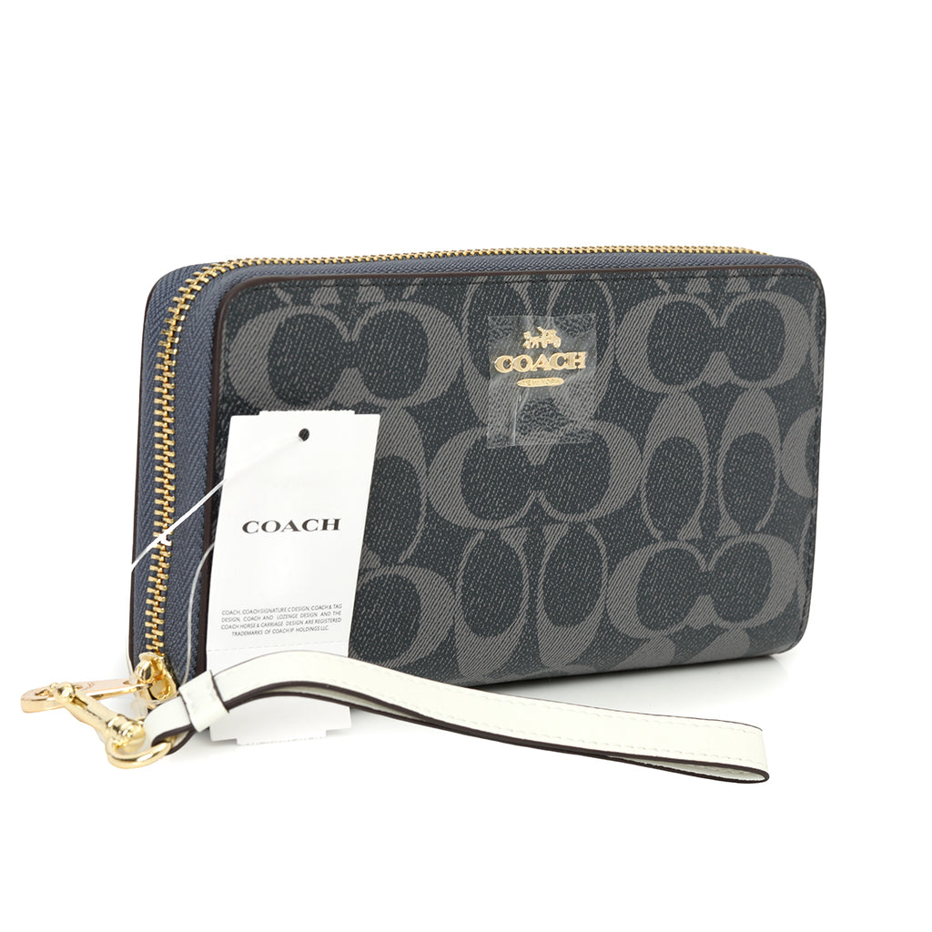 Long Zip Around Wallet in Signature Canvas – Confidential Couture