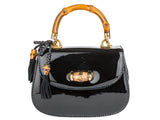 Black Vintage Bamboo 1947 Mini Top Handle Bag – Confidential Couture